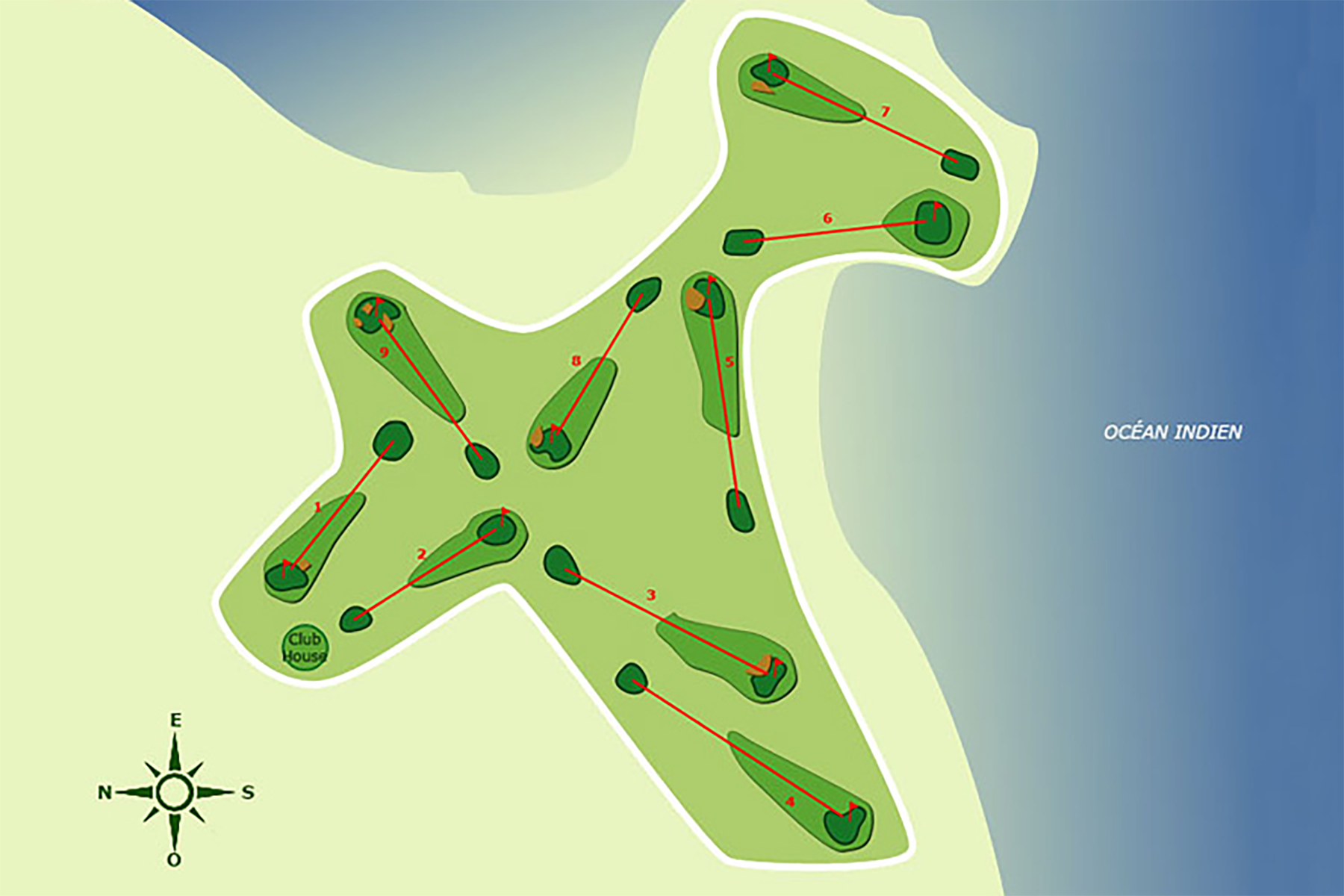 Le Shandrani Golf Club à l'île Maurice - Mauritius Travel